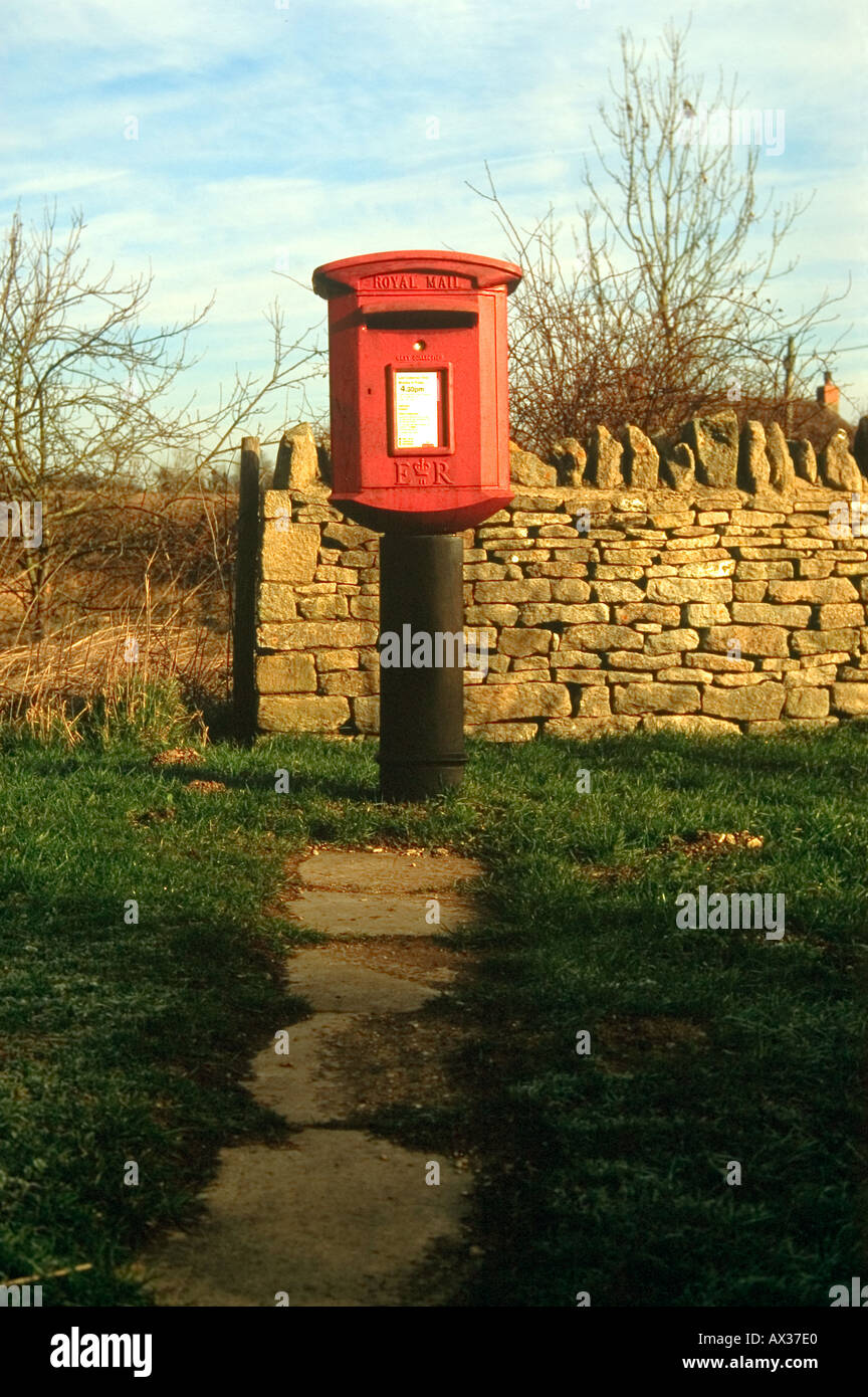 Red Post Box Stock Photo - Alamy