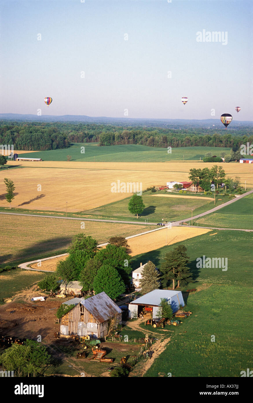 Indiana farmland aerial hi-res stock photography and images - Alamy