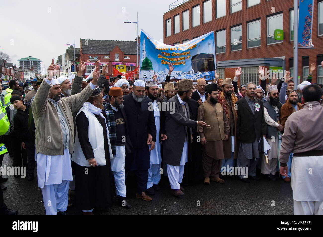 Muslim parade in the memory of the prophet Muhammad (pbuh Stock Photo ...