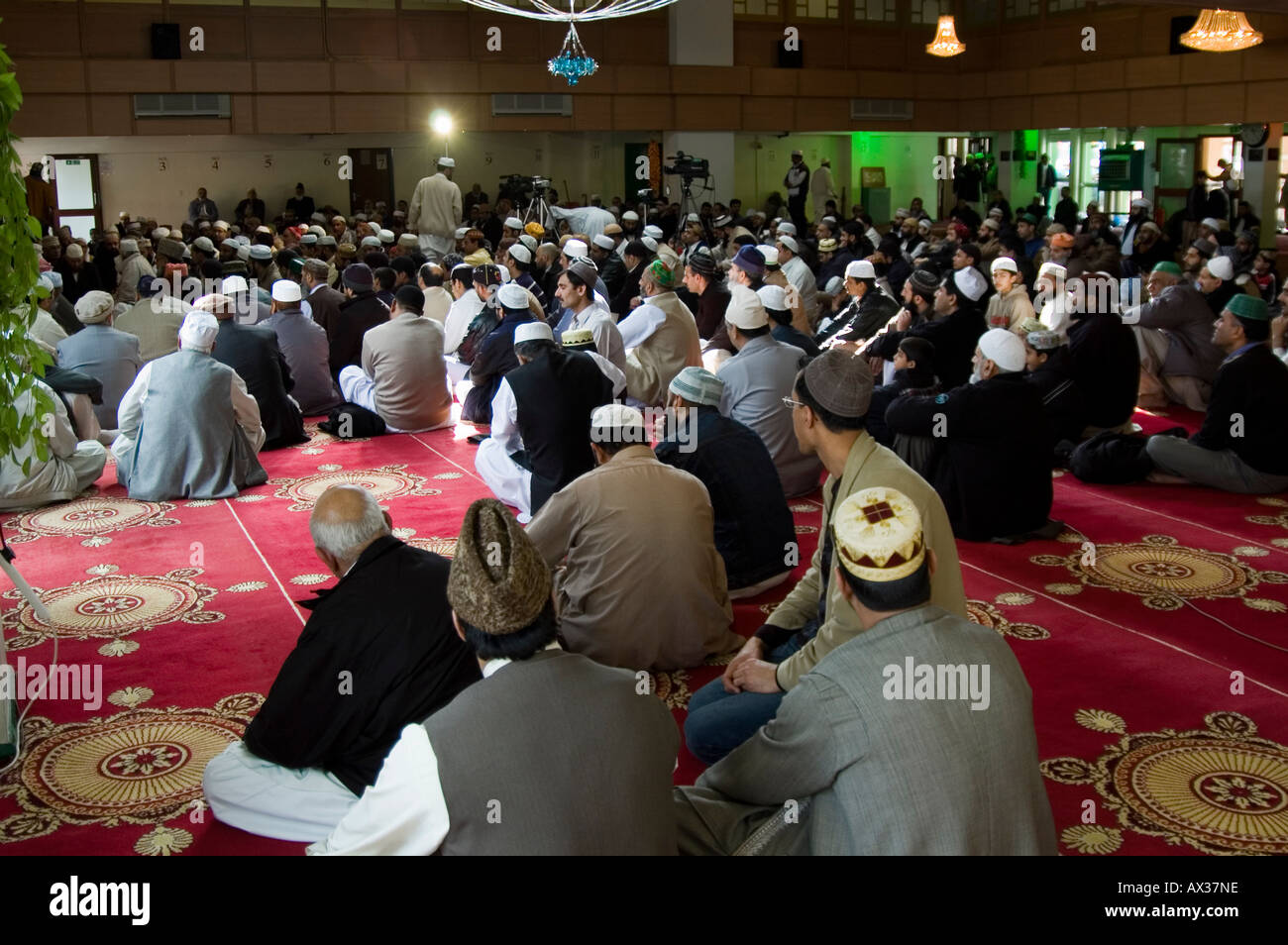 Muslims in the Mosque Stock Photo - Alamy