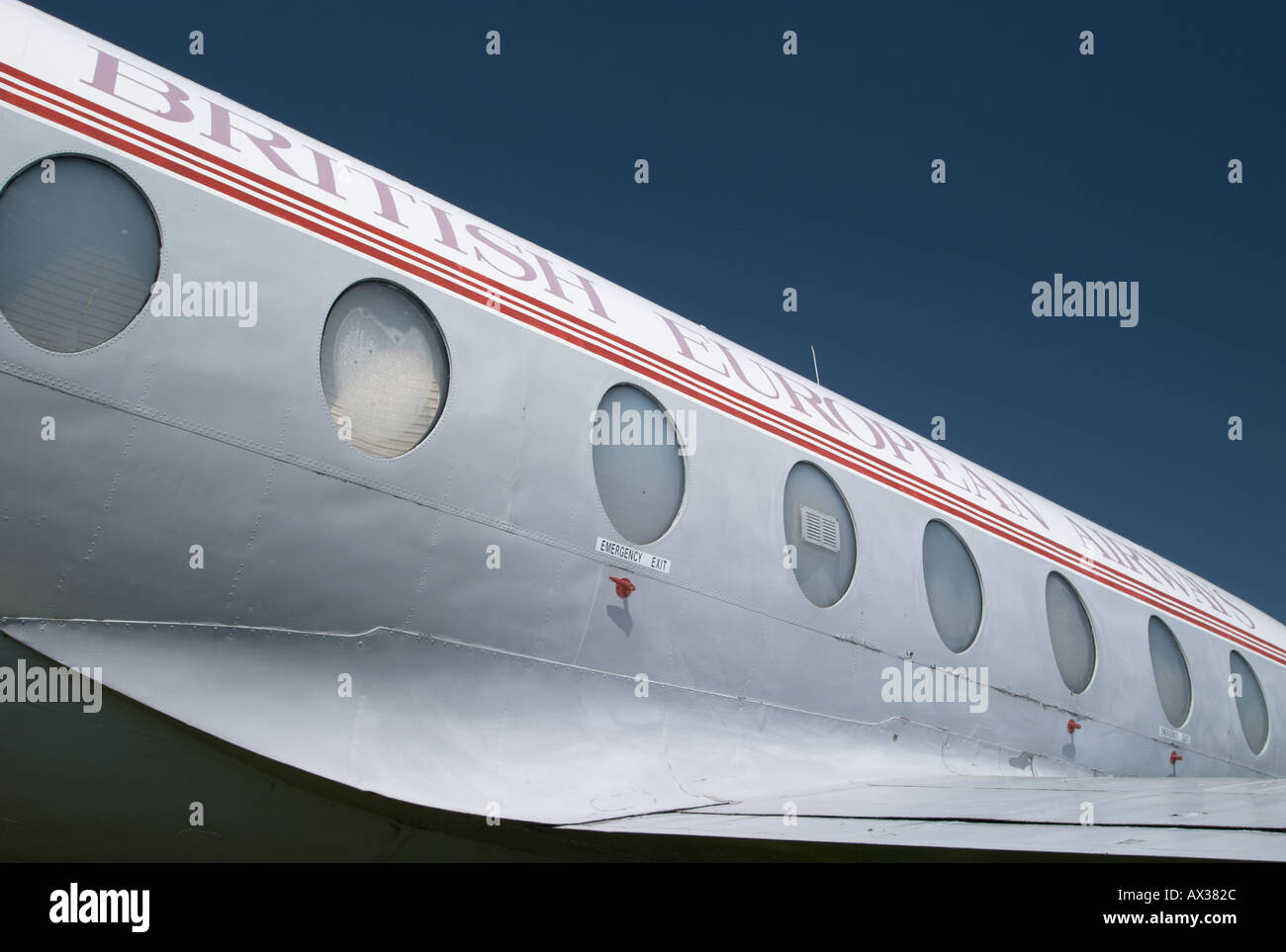 British Eurpoean Airline Livery Retro Stock Photo - Alamy