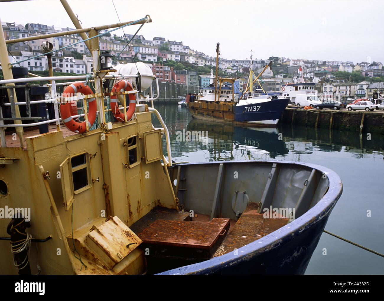 Trawler Brixham Devon Stock Photo - Alamy