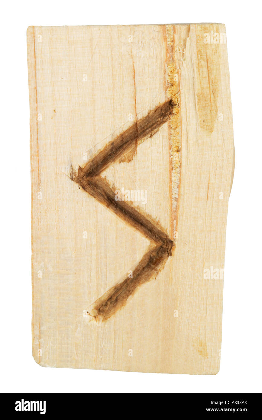 Proper rune stave sowulo made from traditional Mountain Ash Rowan and ...