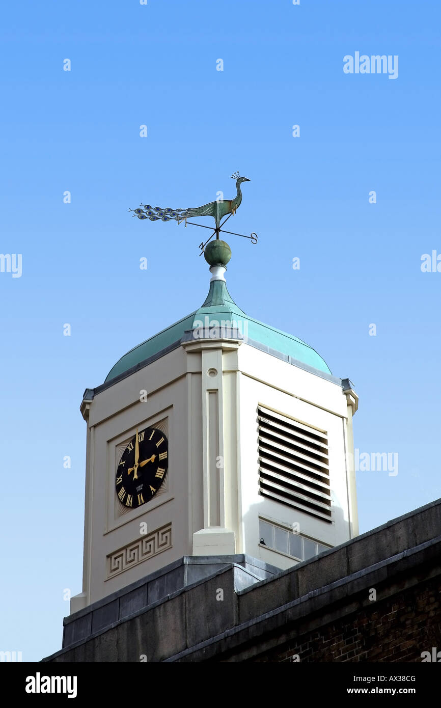 Clock Tower with Weathervane at Dublin Castle Stock Photo - Alamy