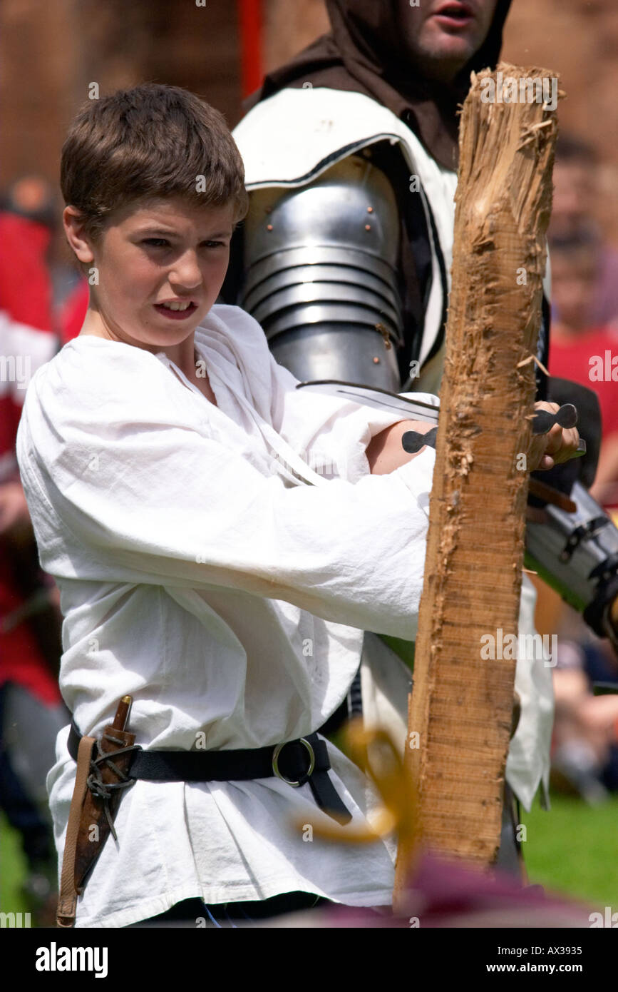 Plantagenets Medieval Society Kenilworth castle England Young squire in ...