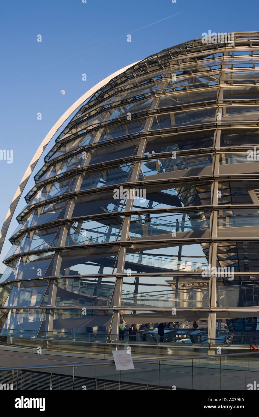 Glass dome of the Reichstag (Parliament Building). Berlin. Germany ...