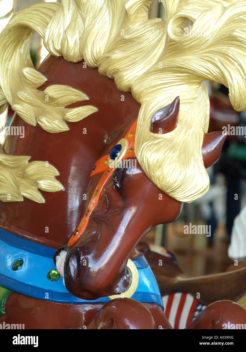 Stock image of a carousel horse head Stock Photo - Alamy
