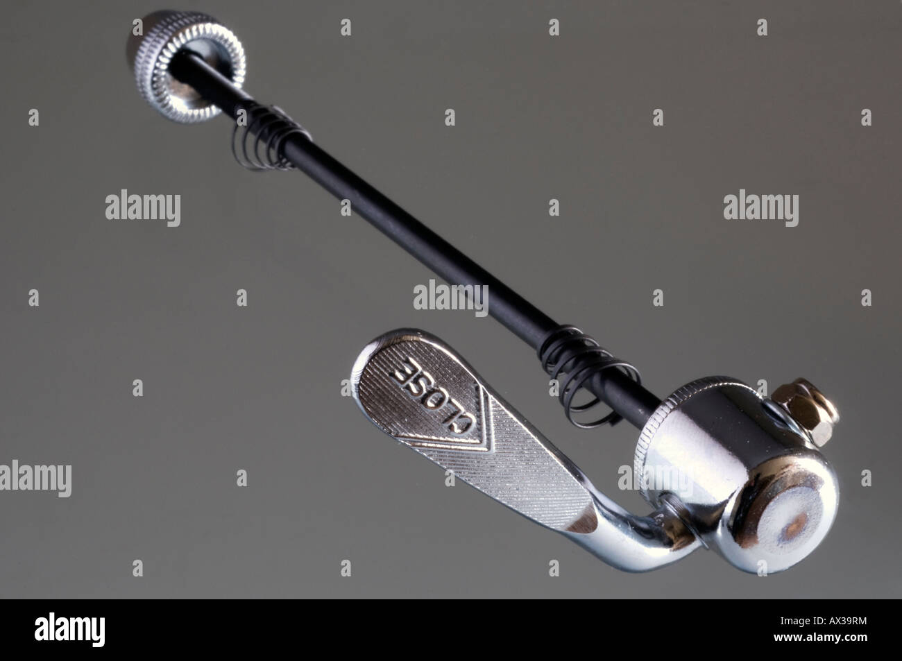 Bicycle wheel skewer Stock Photo - Alamy