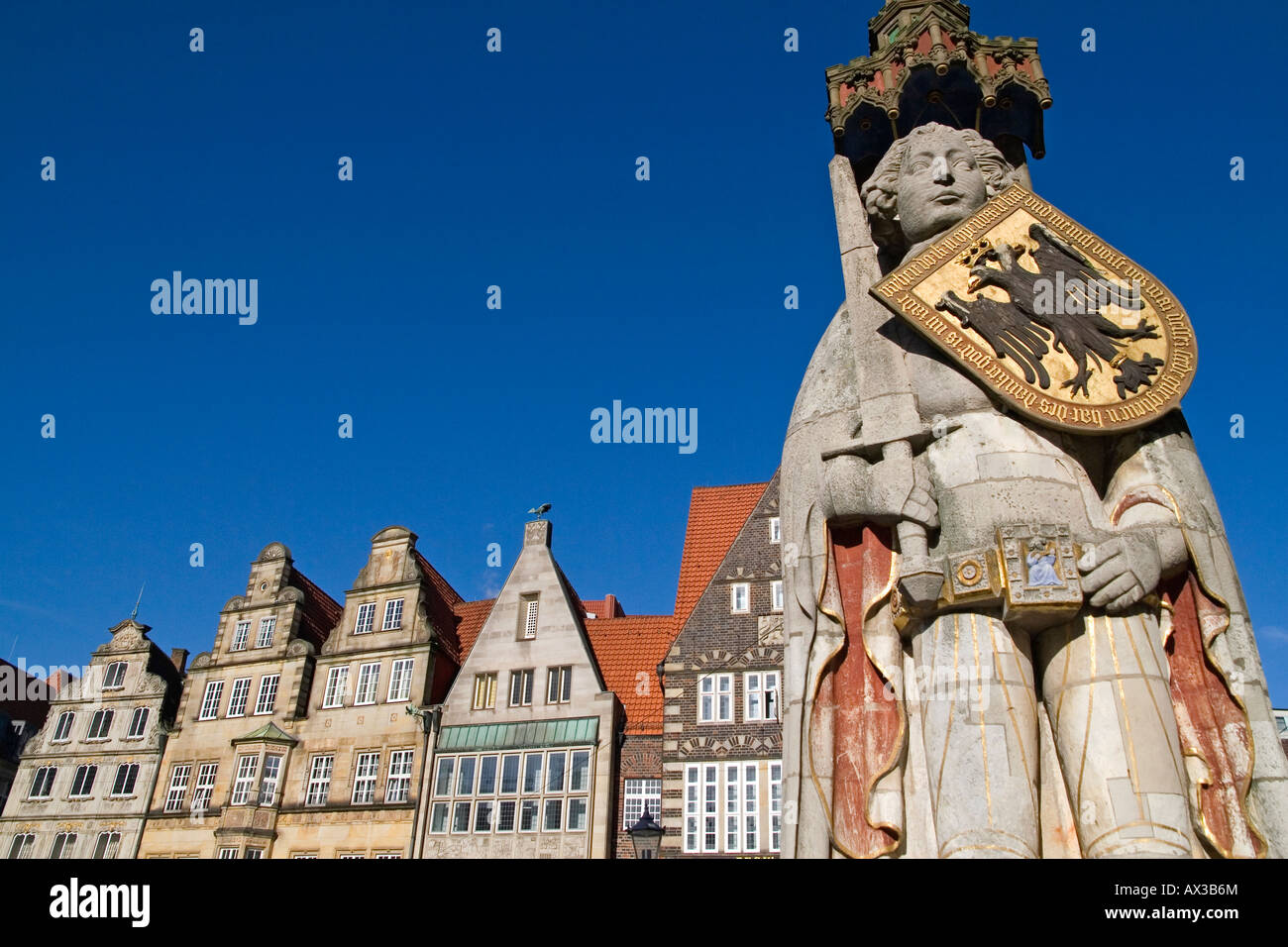 The Roland statue Bremen Germany Stock Photo - Alamy
