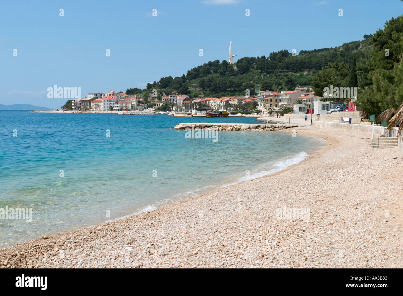 Beach in Podgora, Makarska Riviera, Dalmatian Coast, Croatia Stock ...
