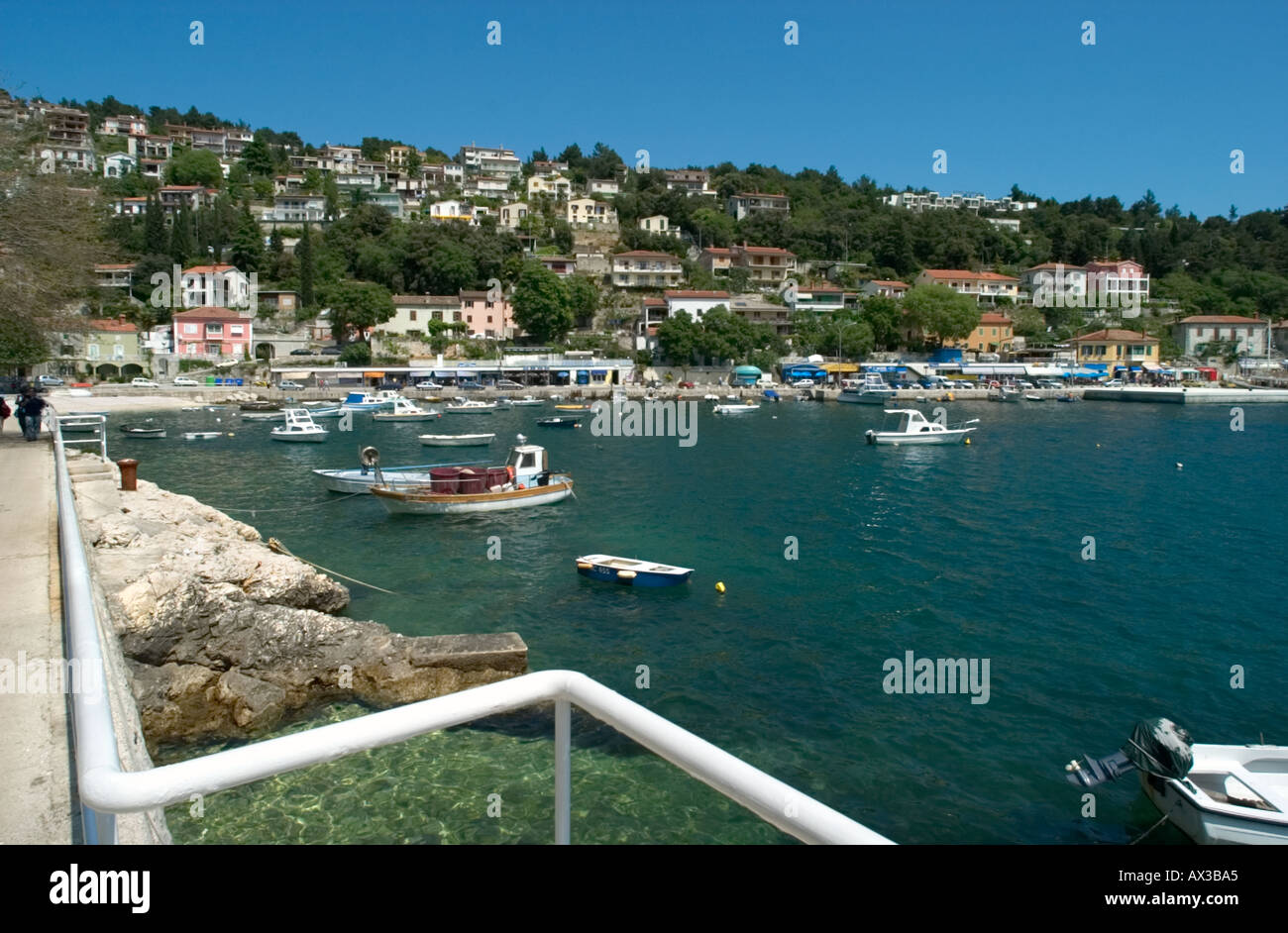 Harbour in Rabac, Istria, Croatia Stock Photo - Alamy