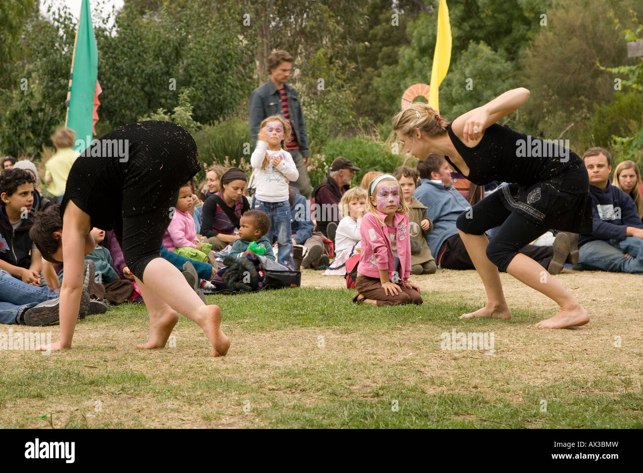 Dancers at CERES environmental park Melbourne Australia during ...
