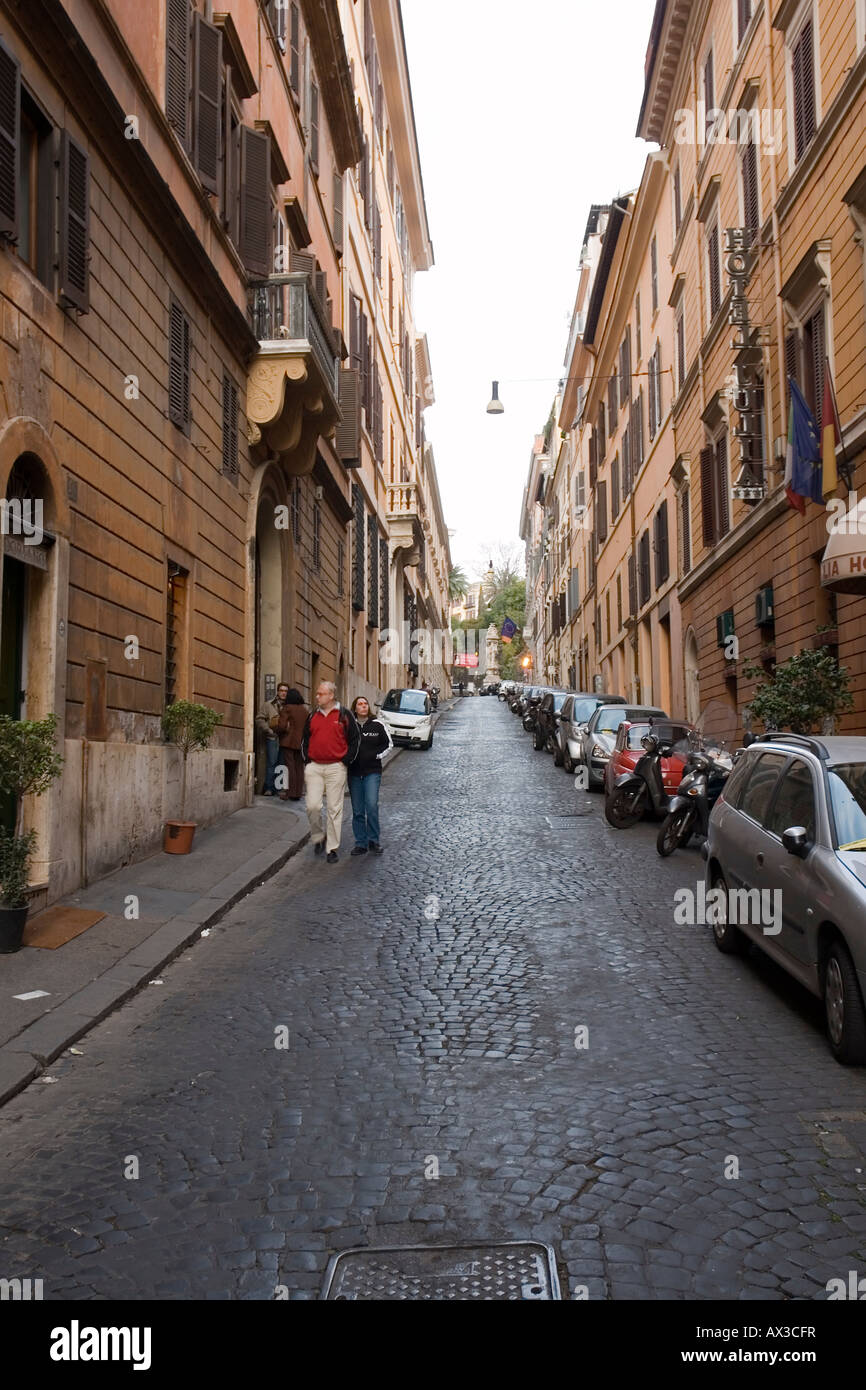 Historically meaningful via Rasella in Rome, Italy Stock Photo - Alamy