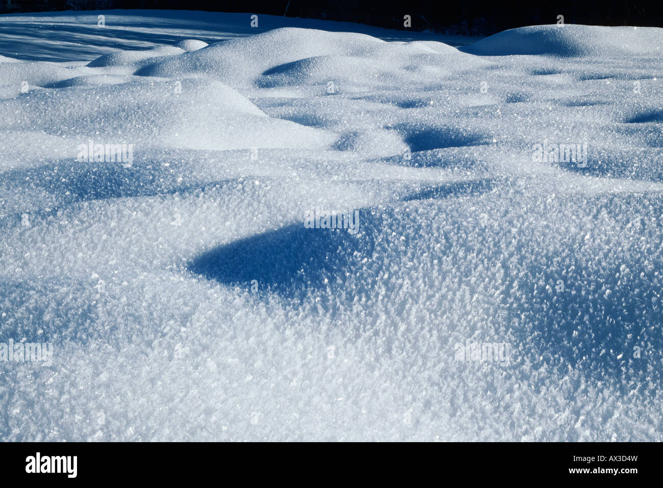 Ice crystal structure on snow Unteraegeri Switzerland Stock Photo - Alamy