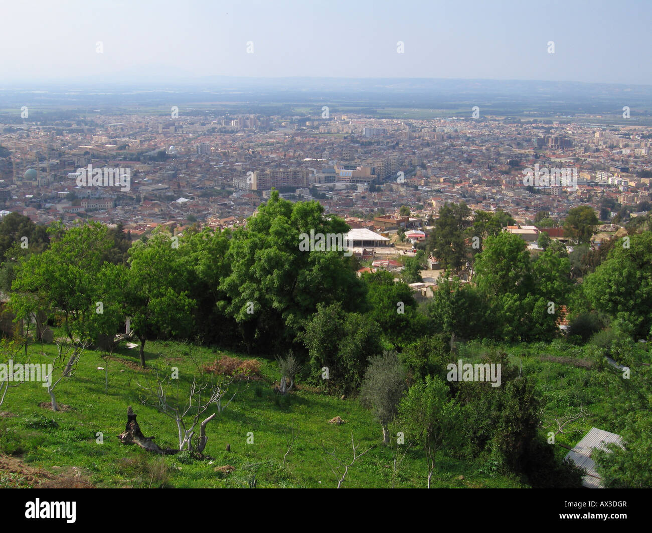 Overview of Blida town from the Chrea road - North Algeria Stock Photo ...
