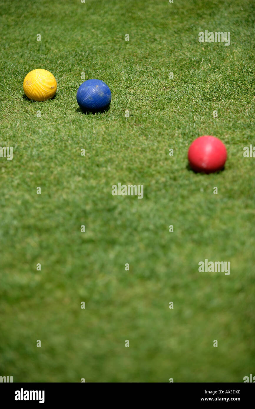 Red croquet ball hi-res stock photography and images - Alamy