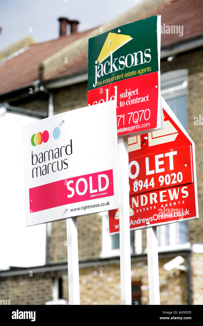 For Sale Signs Stock Photo - Alamy