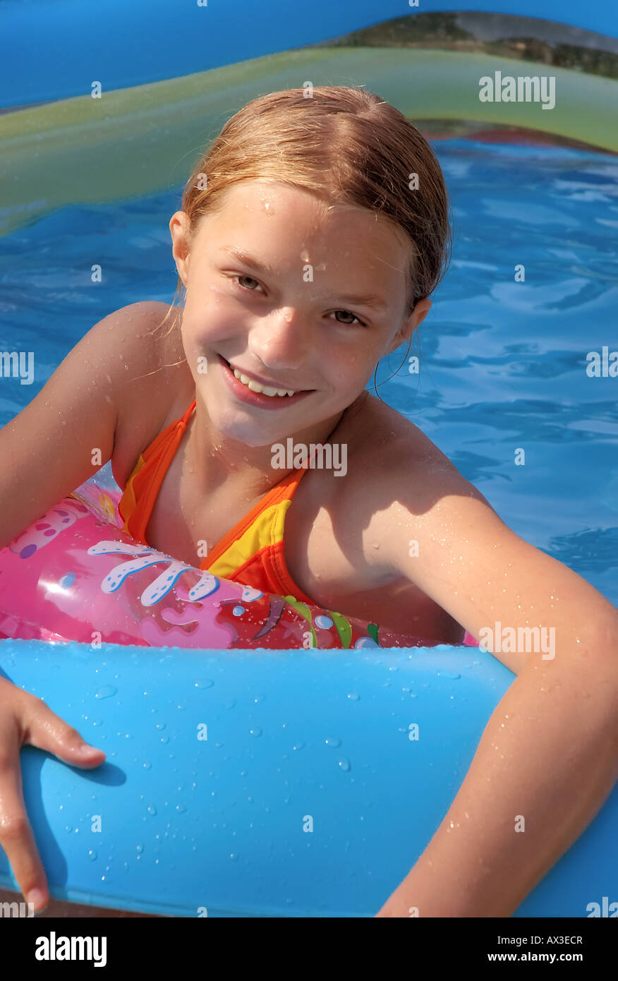 Backyard pool kids hi-res stock photography and images - Alamy