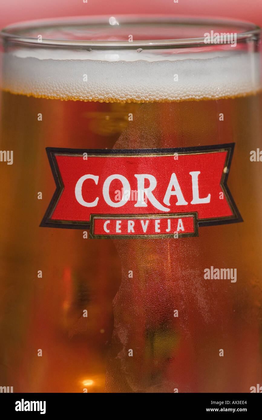 Beer glass coral madeira hi-res stock photography and images - Alamy