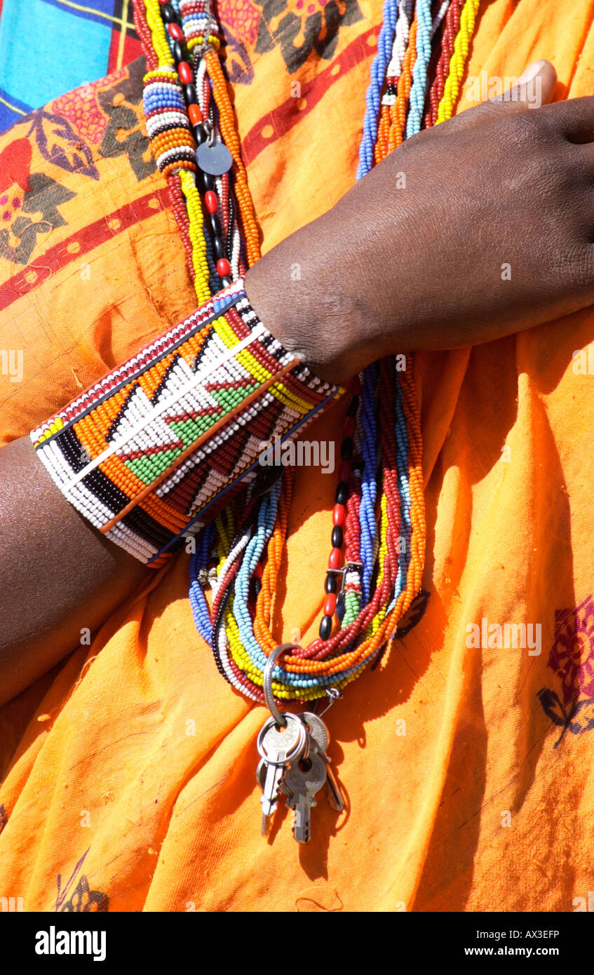 Masai women beadwork hi-res stock photography and images - Alamy