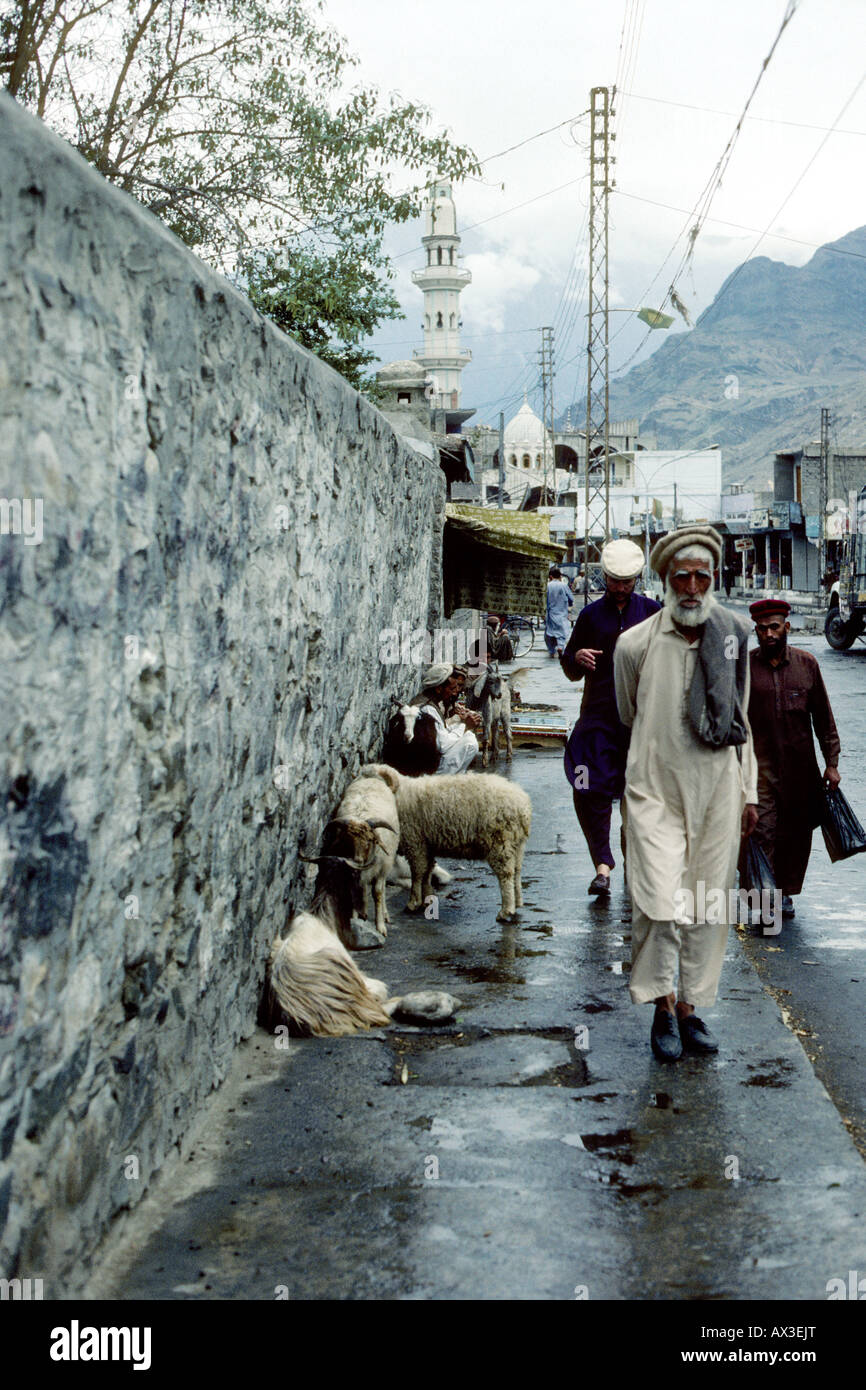 Street scene, Gilgit, Pakistan Stock Photo - Alamy