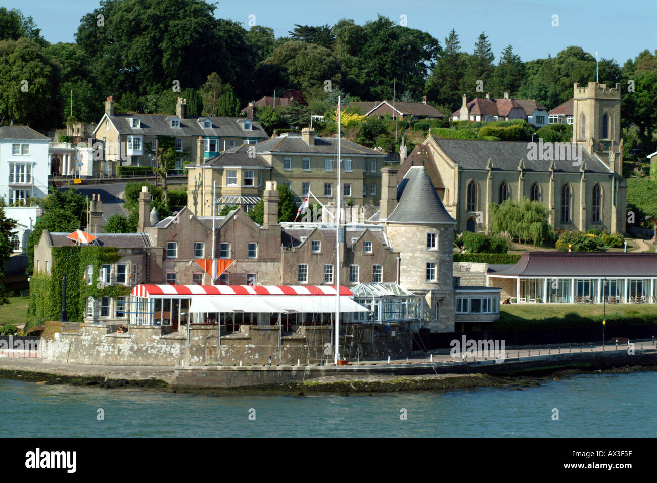 Royal Yacht Squadron Cowes Isle of Wight Southern England UK Stock ...