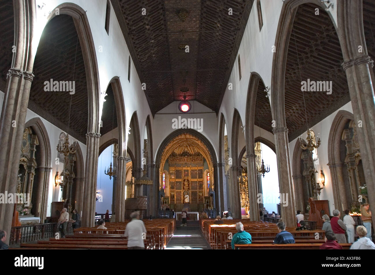 Madeira cathedral ceiling hi-res stock photography and images - Alamy