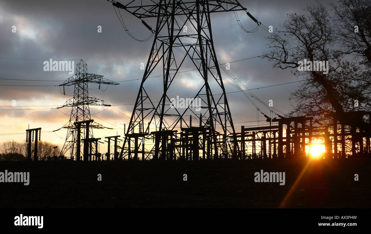 Sunrise power station hi-res stock photography and images - Alamy