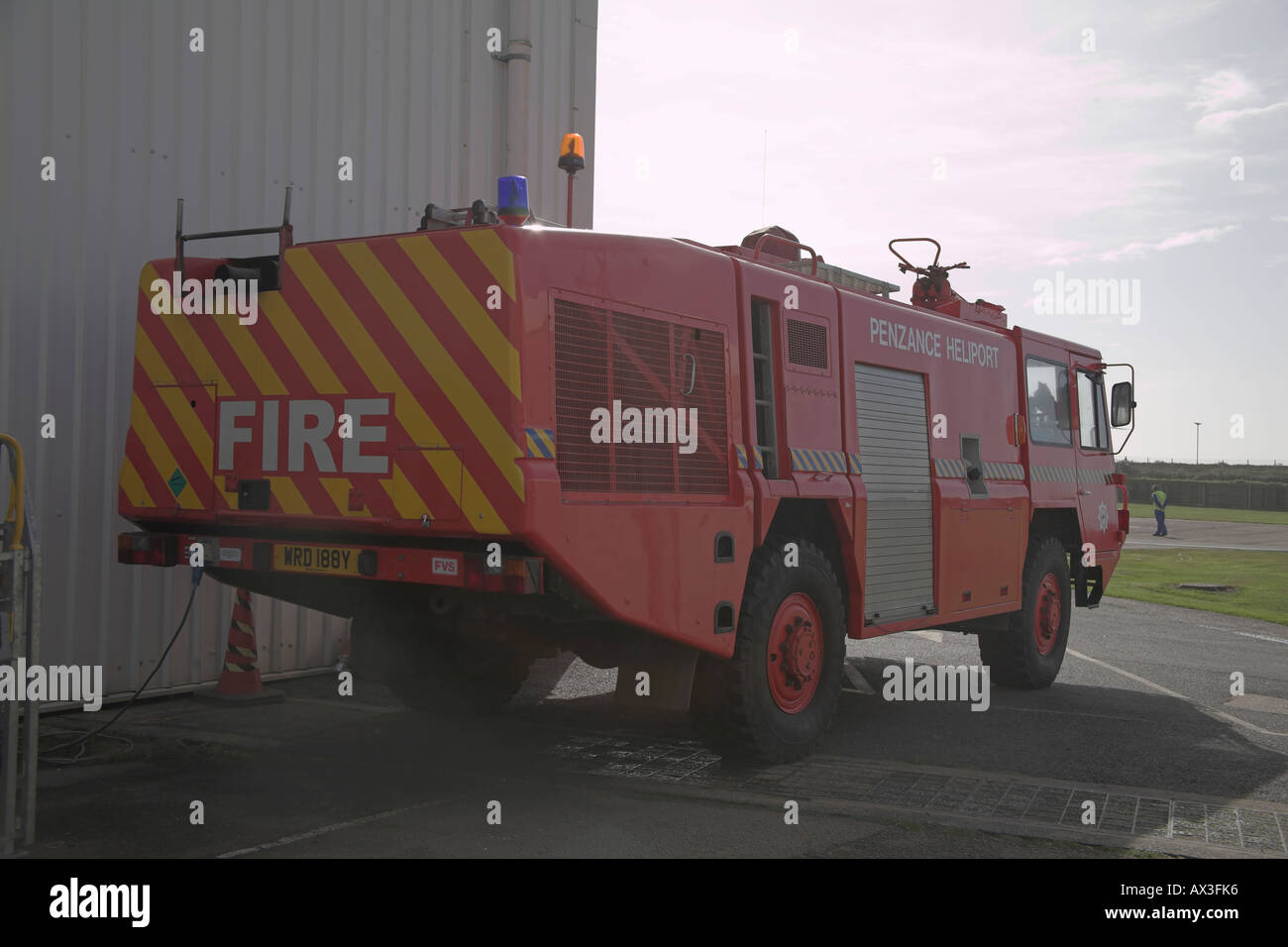 Stock photograph of fire engine at Penzance Cornwall England Great ...