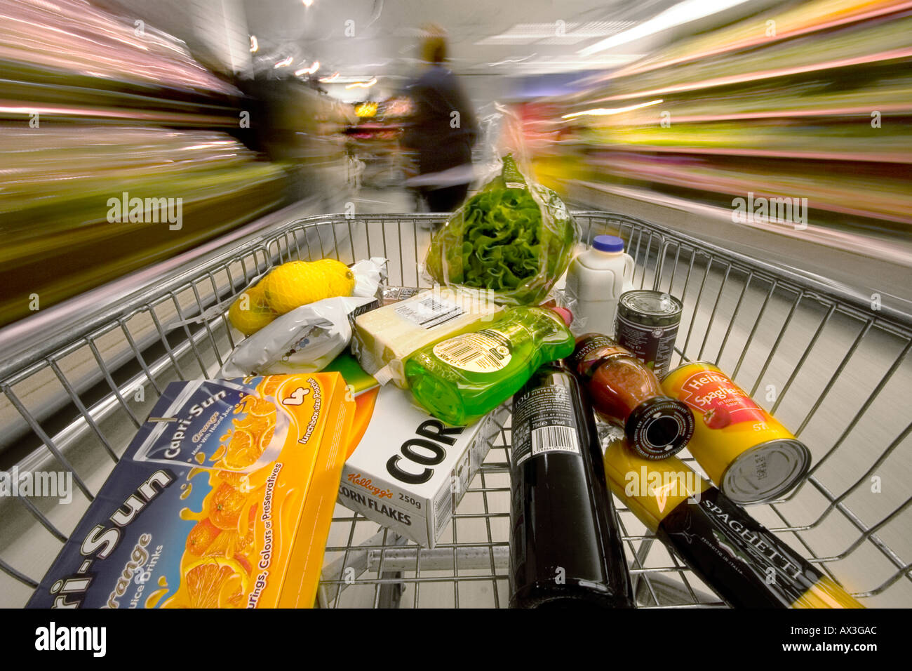 Time lapse shopping cart moving hi-res stock photography and images - Alamy