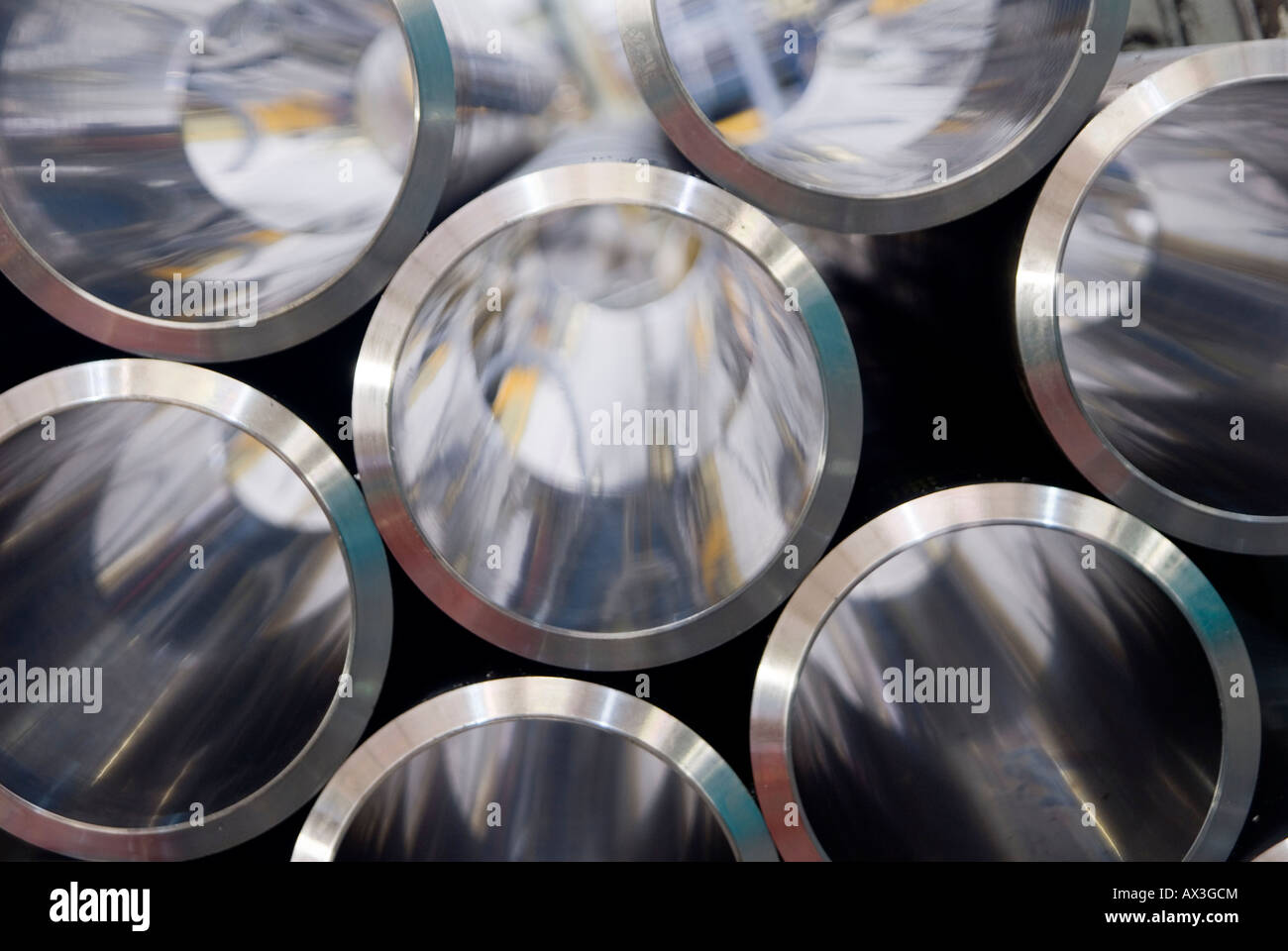 industrial steel tubes Stock Photo - Alamy