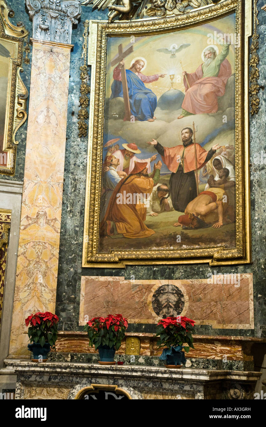 Painting in a Catholic church in Rome Stock Photo - Alamy