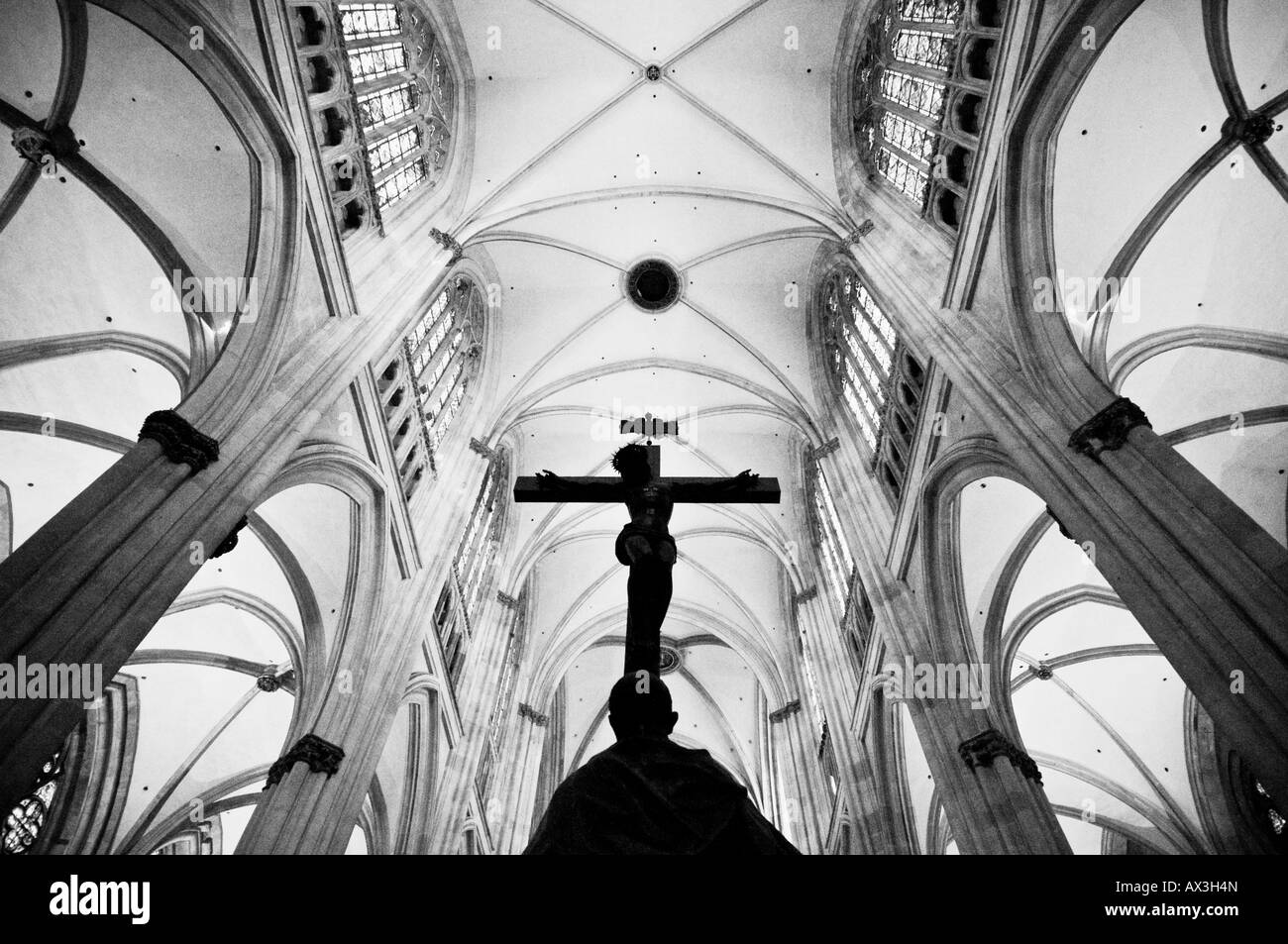 Interior of St Peters Cathedral, Regensburg, Germany Stock Photo - Alamy