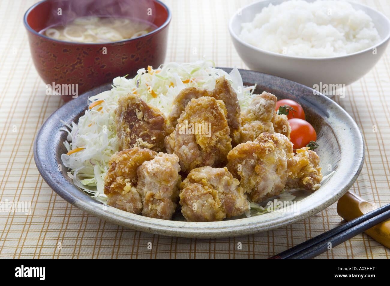 Japanese miso fried chicken hi-res stock photography and images - Alamy