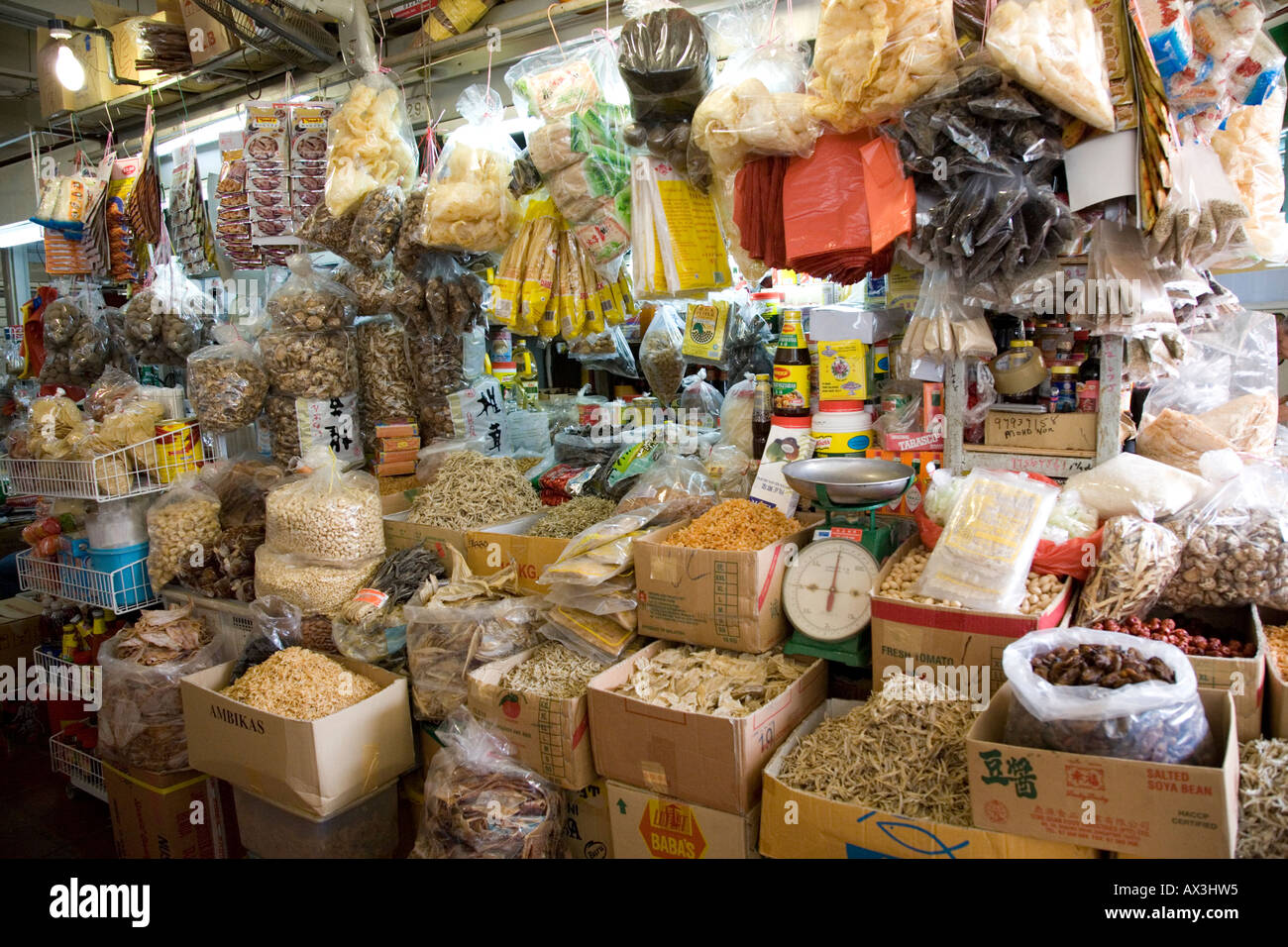 Spices Stall ,Tekka Centre Market, Singapore Stock Photo - Alamy