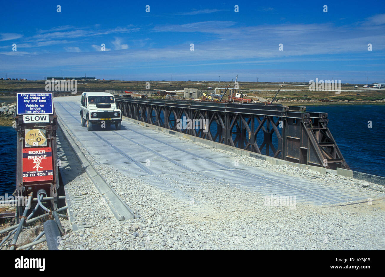 Boxer bridge stanley falkland islands hi-res stock photography and ...