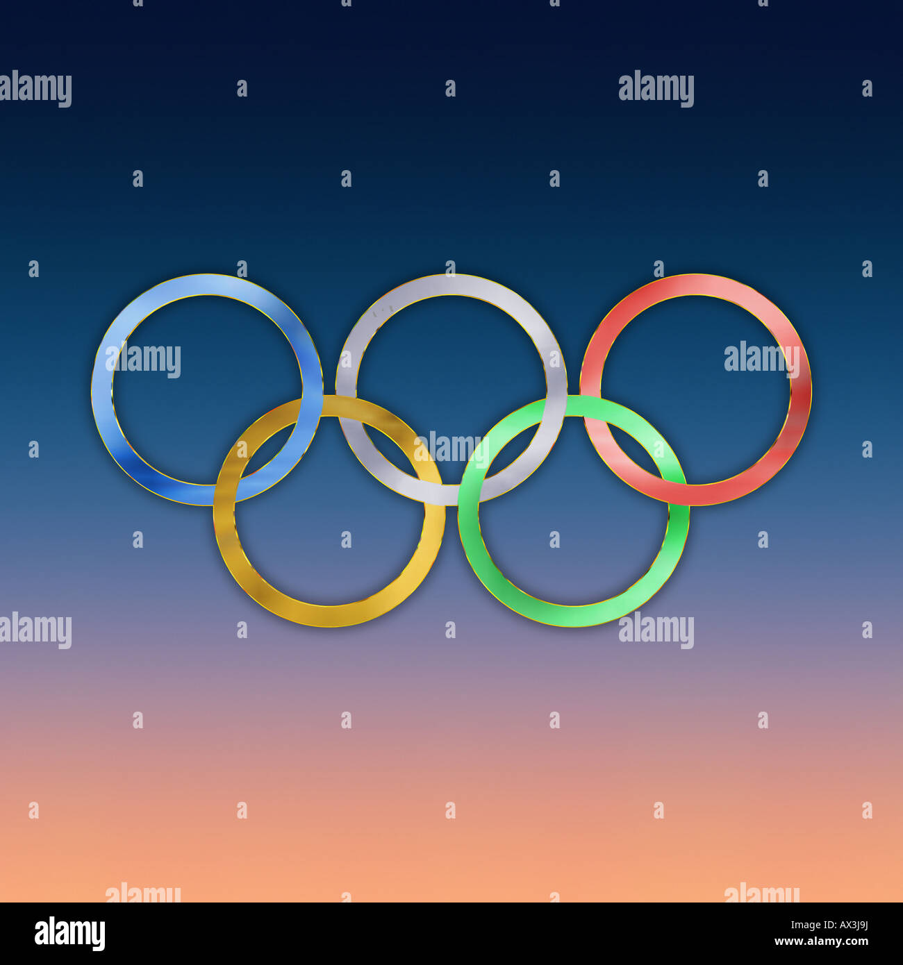 Olympic Rings Logo Graphic High Resolution Stock Photography and Images ...