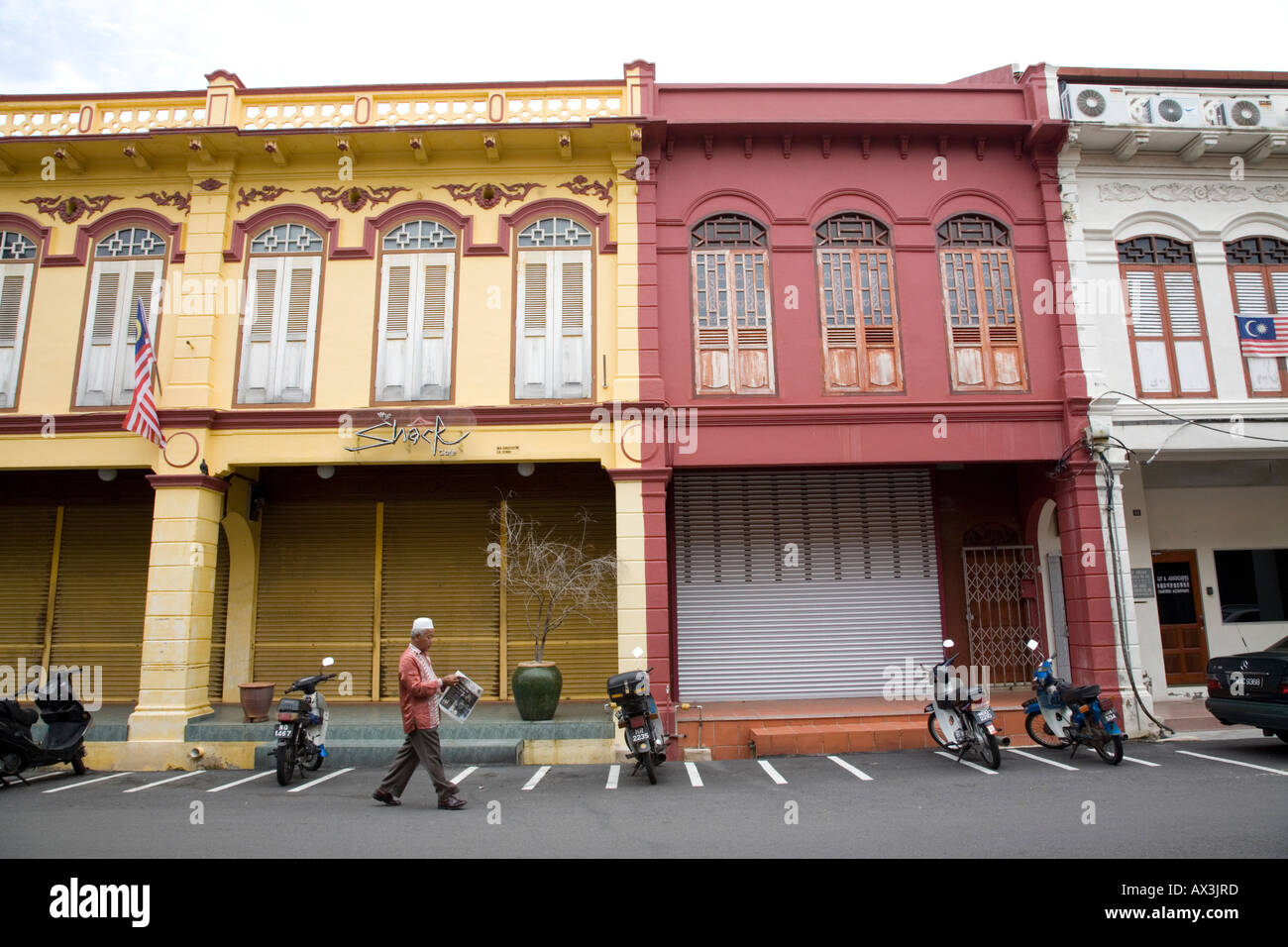 Colonial Facade, Malacca, Malaysia Stock Photo - Alamy