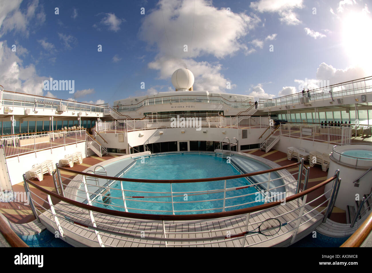 swimming pool on a cruise liner Stock Photo - Alamy