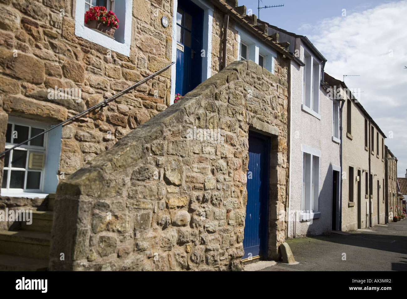 Old street in Crail Fife Scotland UK Stock Photo - Alamy