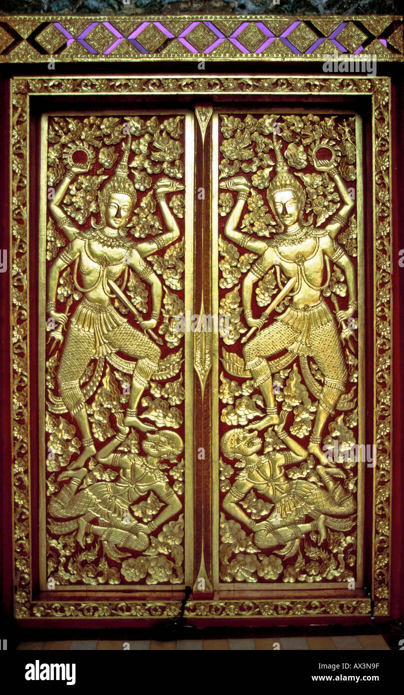 Thailand Chiang Mai Province, Northern Thailand Chiang Mai The door of ...