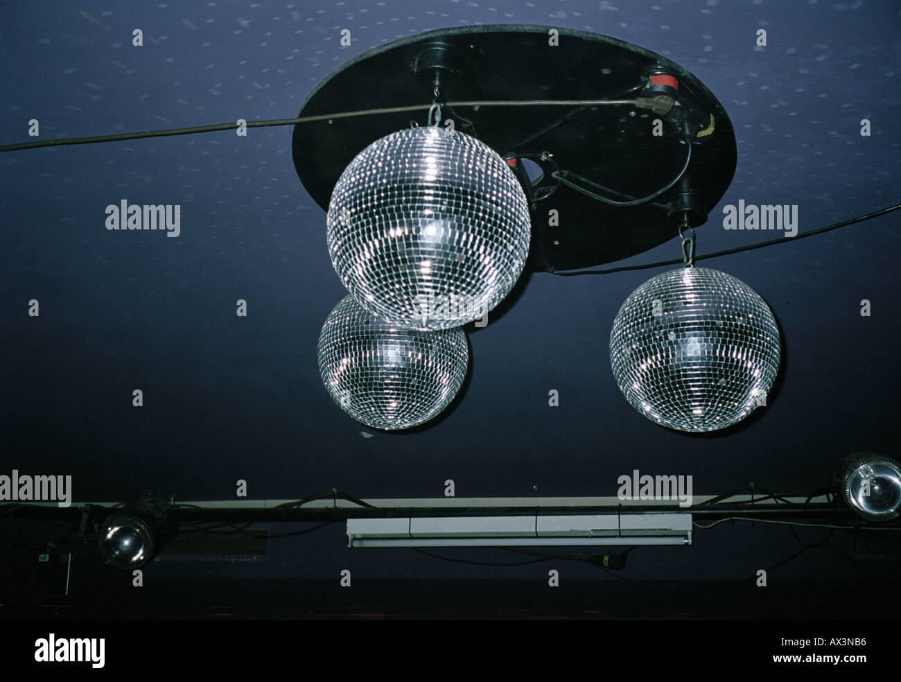 Three disco balls Stock Photo - Alamy