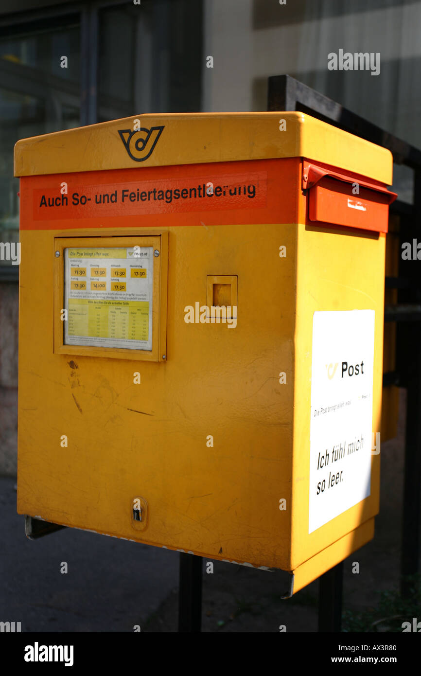 Post box in Vienna, Austria Stock Photo - Alamy