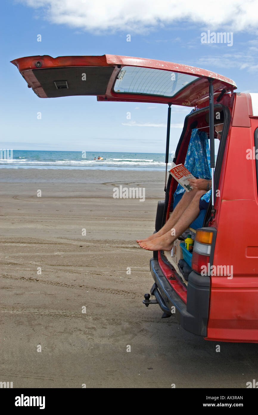 Legs out of van hi-res stock photography and images - Alamy