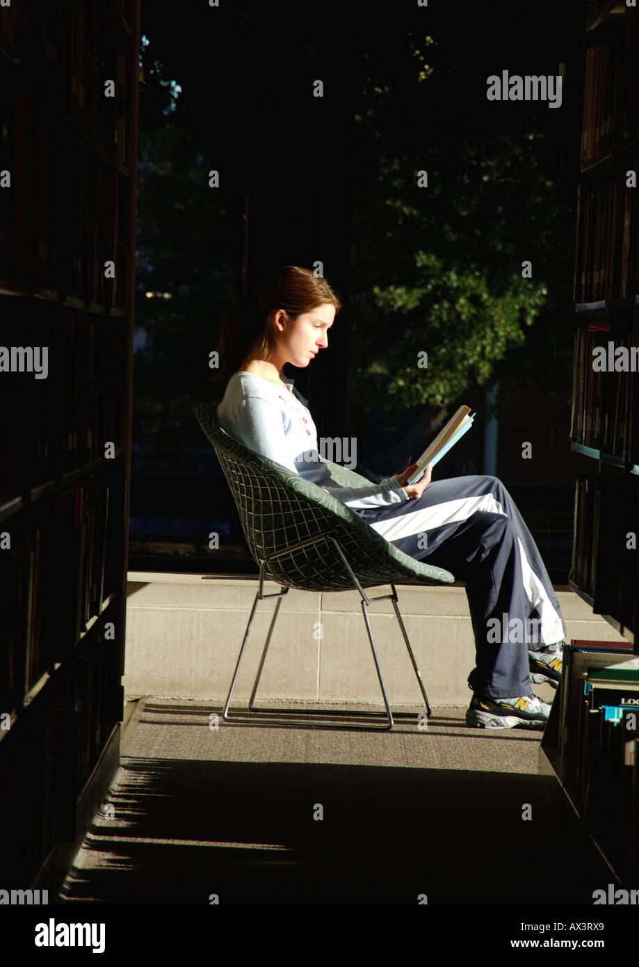 Student profile sitting in chair hi-res stock photography and images ...
