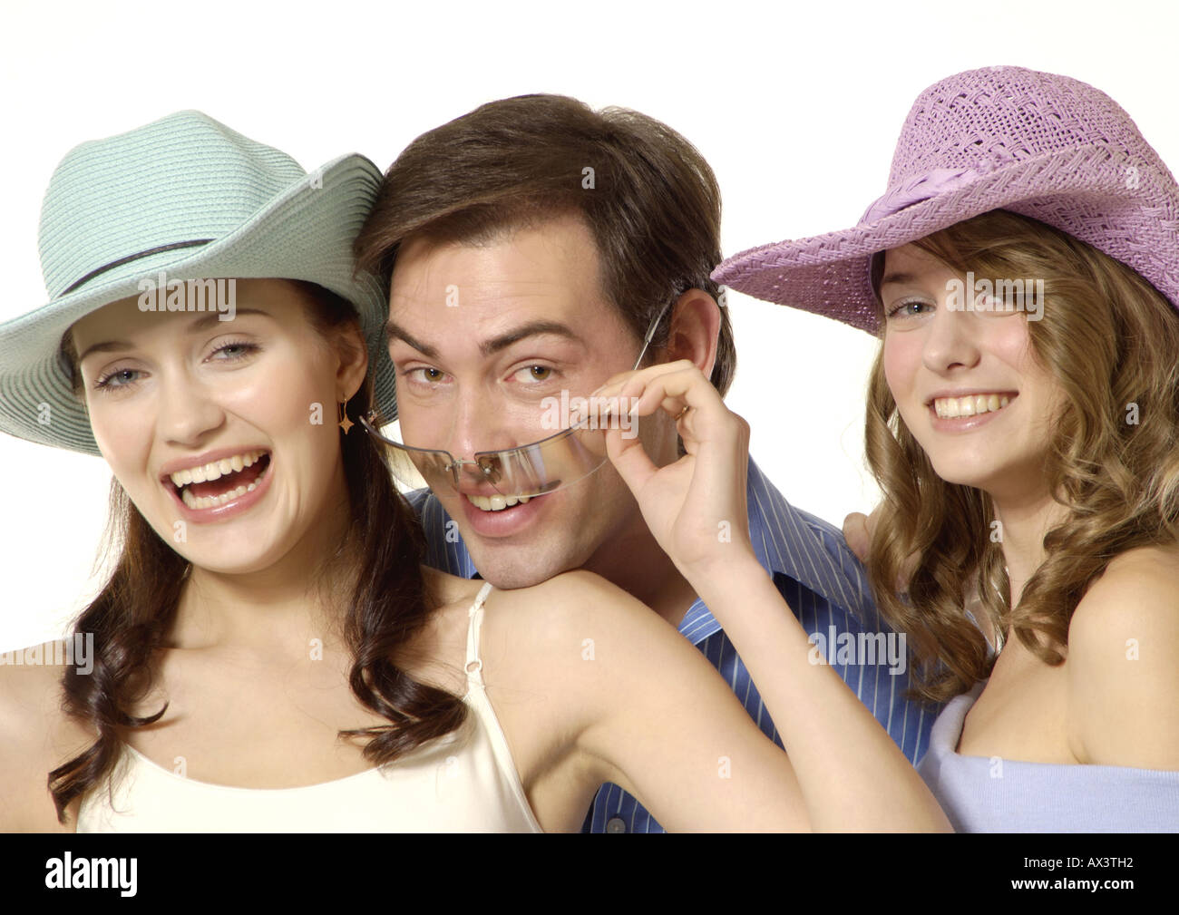 Portrait of three friends Stock Photo - Alamy