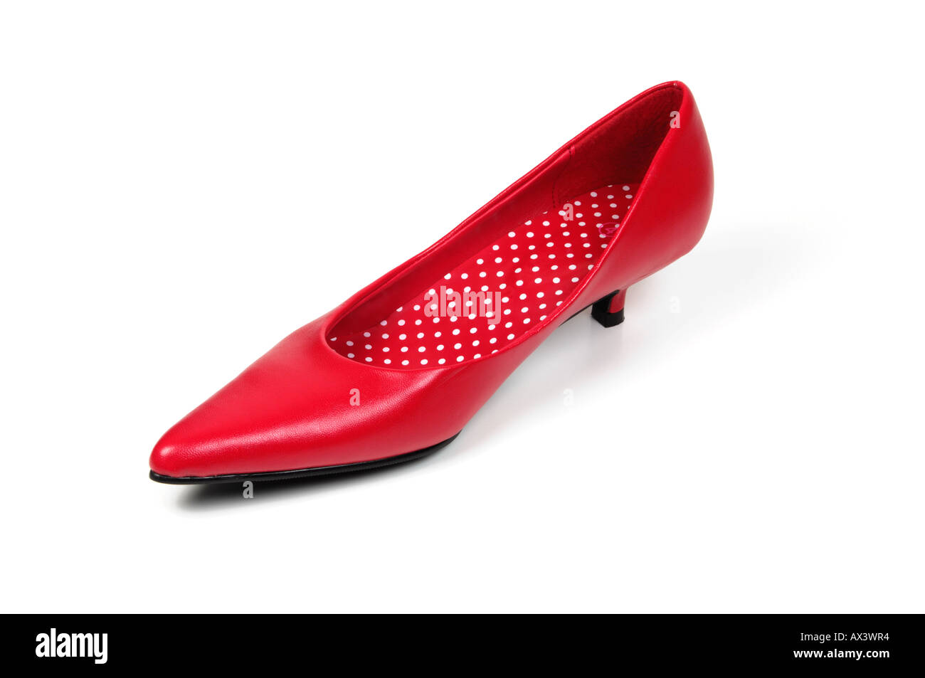 1 red high heel shoe hi-res stock photography and images - Alamy