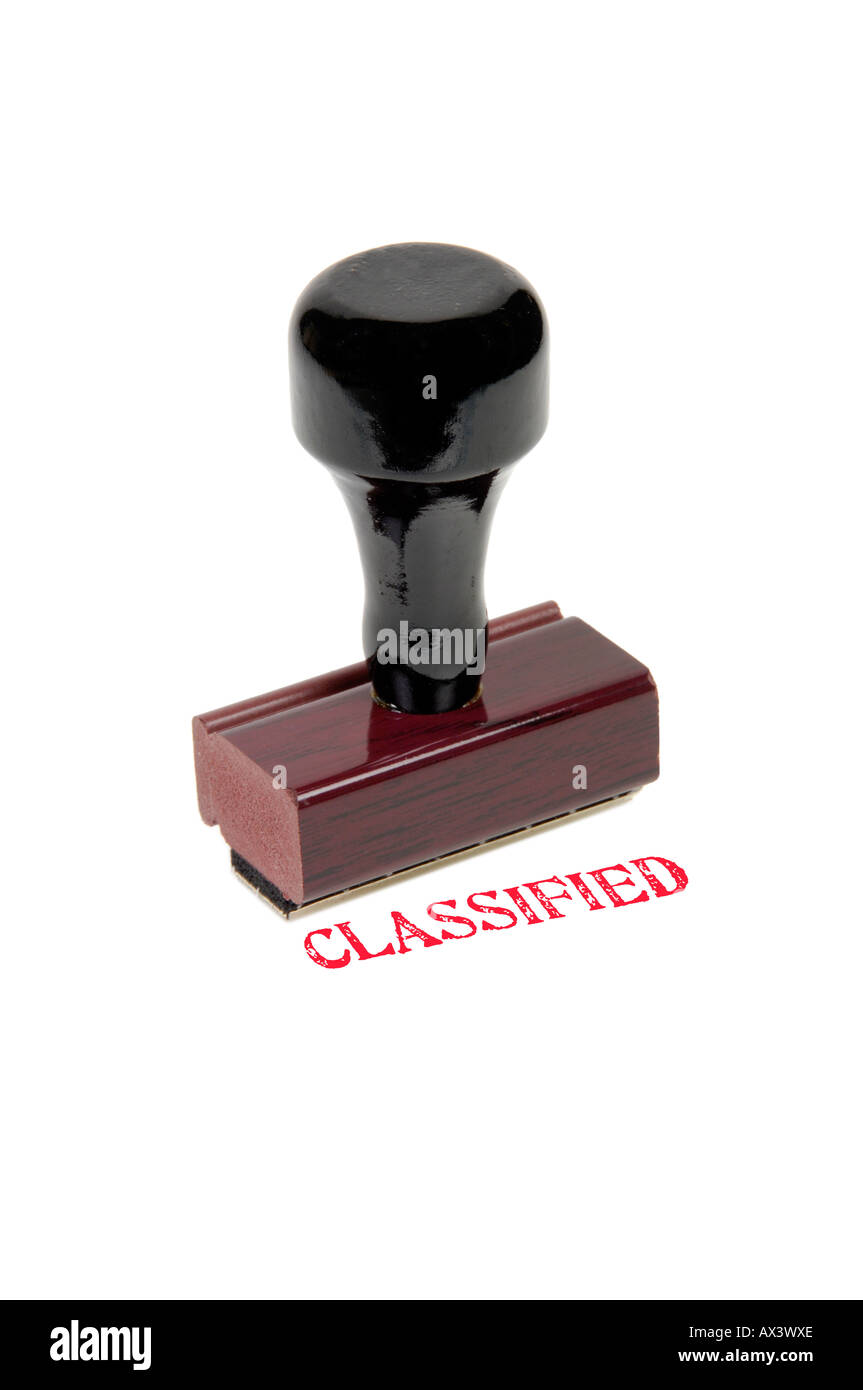 Classified Rubber stamp Stock Photo - Alamy