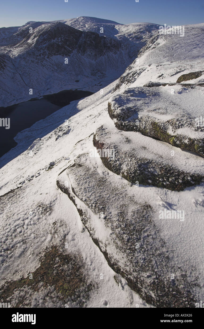 The head of Loch Avon from Stac an Fharaidh, Cairngorms Stock Photo - Alamy
