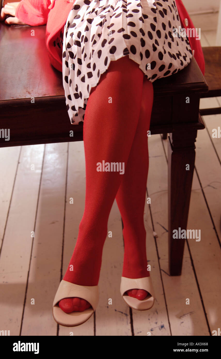 Legs young woman in pantyhose hi-res stock photography and images - Alamy